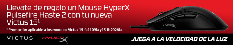 Notebook HP Gaming Victus 15-fa1109la + Mouse Gaming HyperX Pulsefire ...